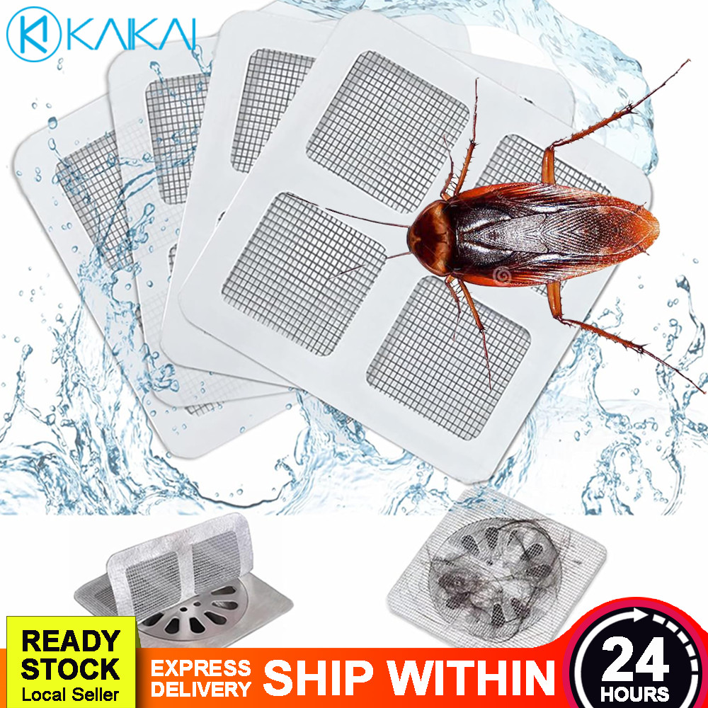 🔥 DIRT BARRIER 🔥 10/20/30/50pcs Disposable Floor Drain Sticker Shower ...