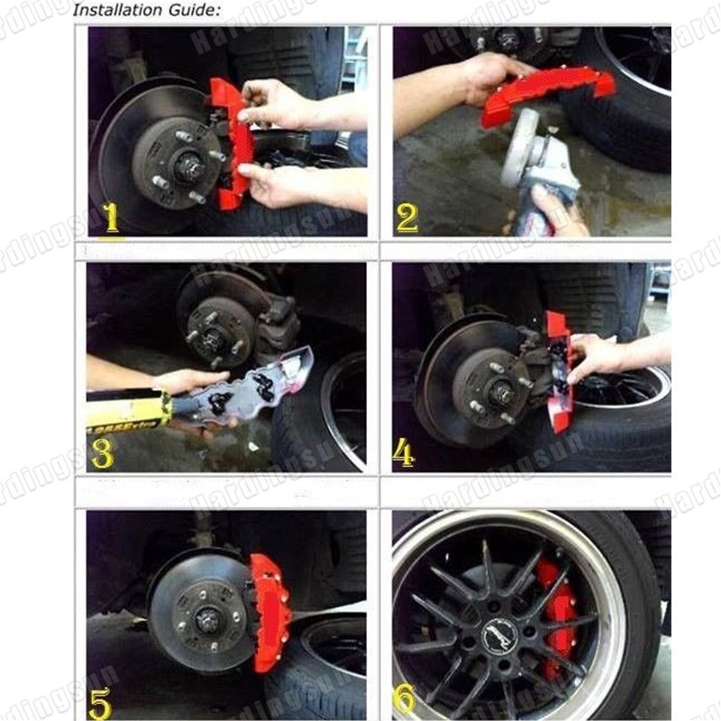 4pcs ABS Wheel Disc Brake Caliper Cover with Mini Logo for BMW Mini ...