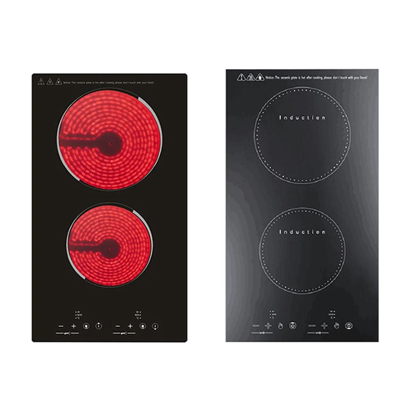 Kitchen 2 Rings Ceramic Cooker Induction Cooktop Double Electric Cooker ...
