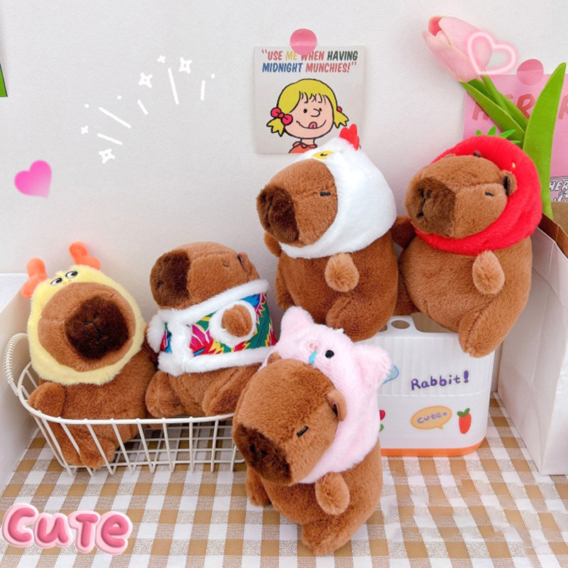 Capybara Nezha Key Chain Creative Plushie Capibala Pendant Funny ...