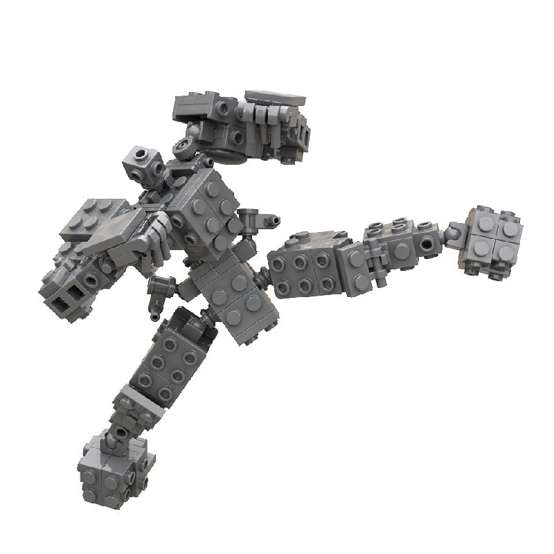 Mecha Building Blocks Multi-jointed Full-body Movable Building Block ...
