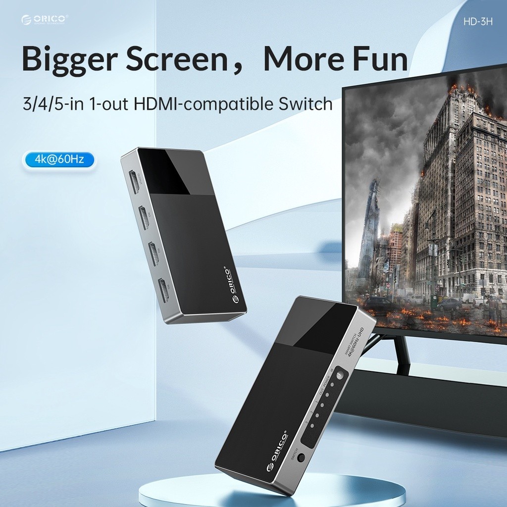ORICO HDMI Switch 4K HDMI Splitter 1 In 4 Out Converter Support 4K@60Hz ...