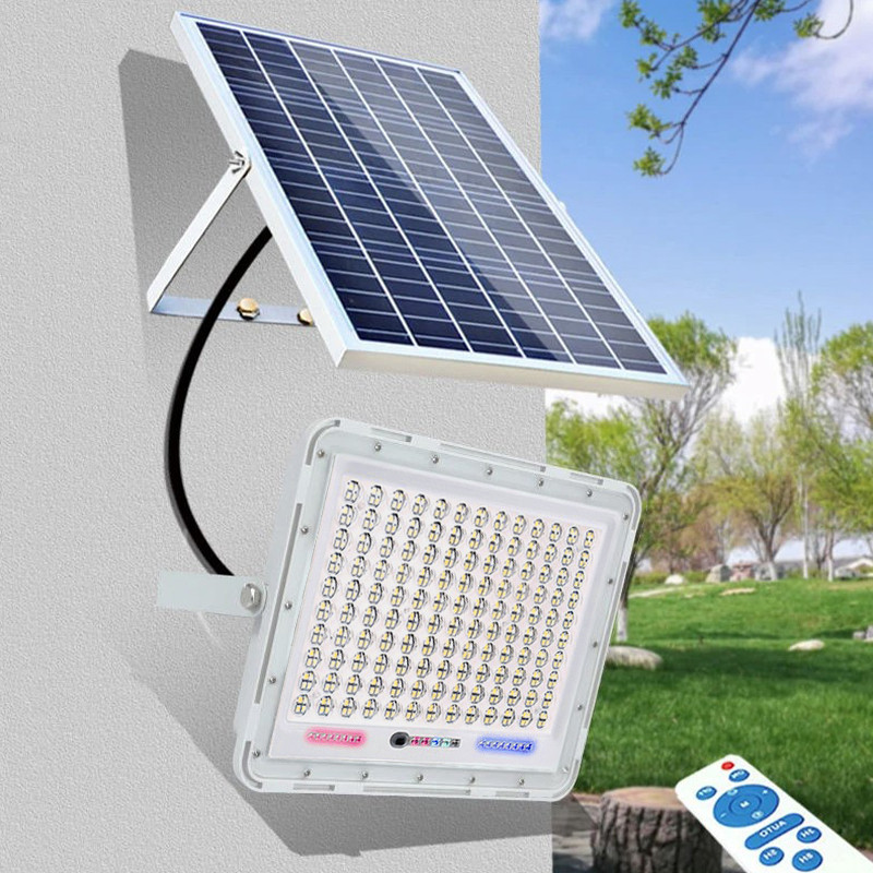 Solar LED Spotlight 1000W IP67 Waterproof Intelligent Sensor Outdoor ...