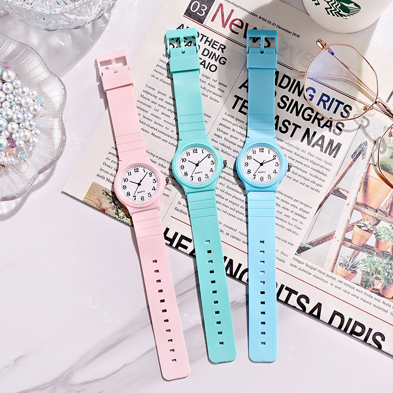 Student Exam Dedicated Girl Watch Mute Waterproof Electronic Quartz ...