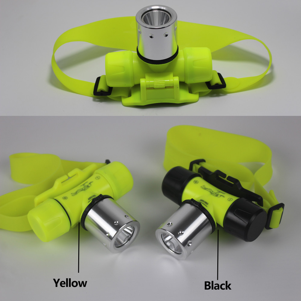 Diving Headlamp IPX8 Waterproof Dive Suits Lamp Light Underwater 60m ...