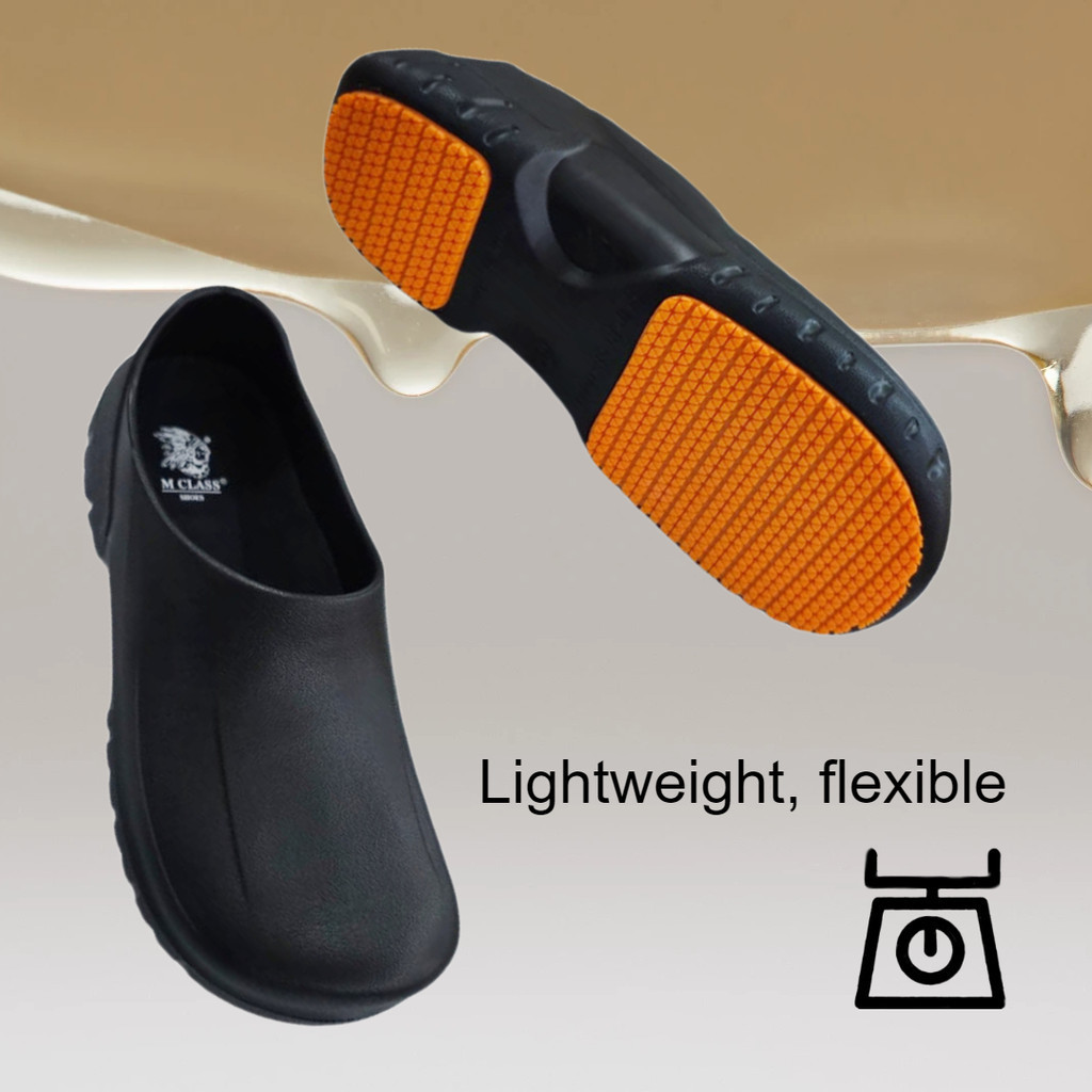 M Class Men's Chef Kitchen Working Slippers Garden Shoes Mules Clogs ...