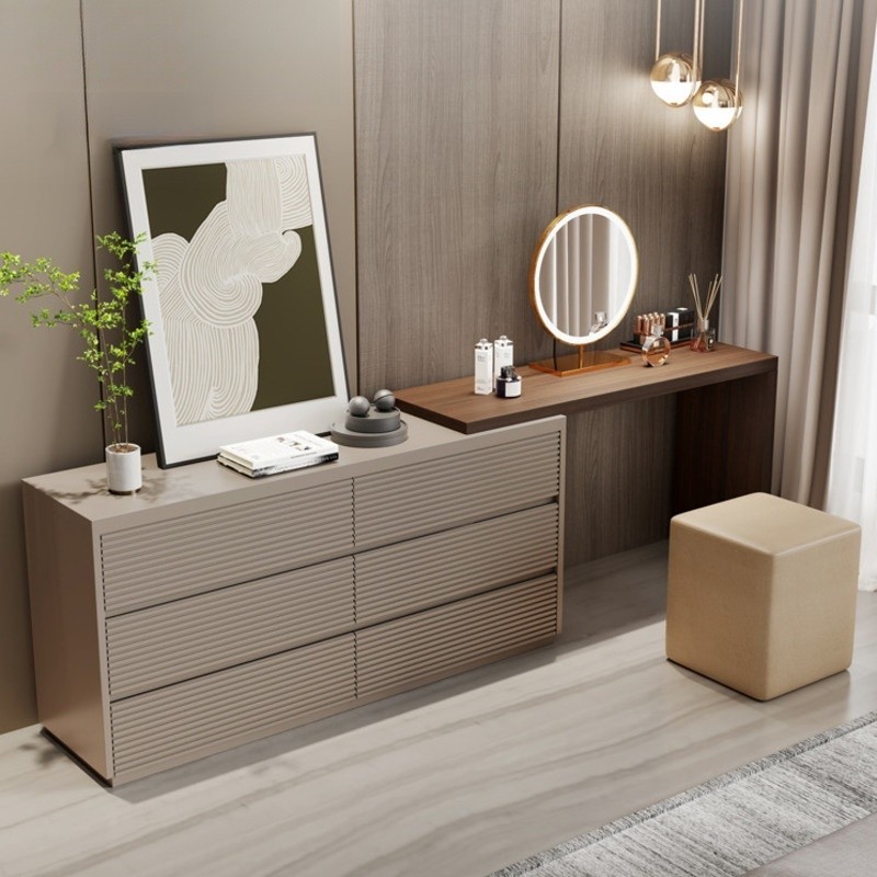 JYG Wood Dressing Solid Retractable JYG Vanity Drawer Simplicity ...