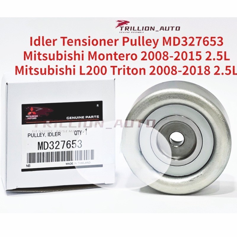 Idler Tensioner Pulley MD327653 for Mitsubishi Montero 2008-2015 2.5L ...