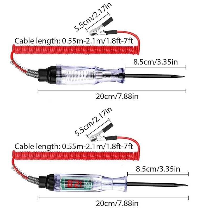 12V 24V 36V Car Voltage Test Light Light Truck Voltage Circuit Tester ...