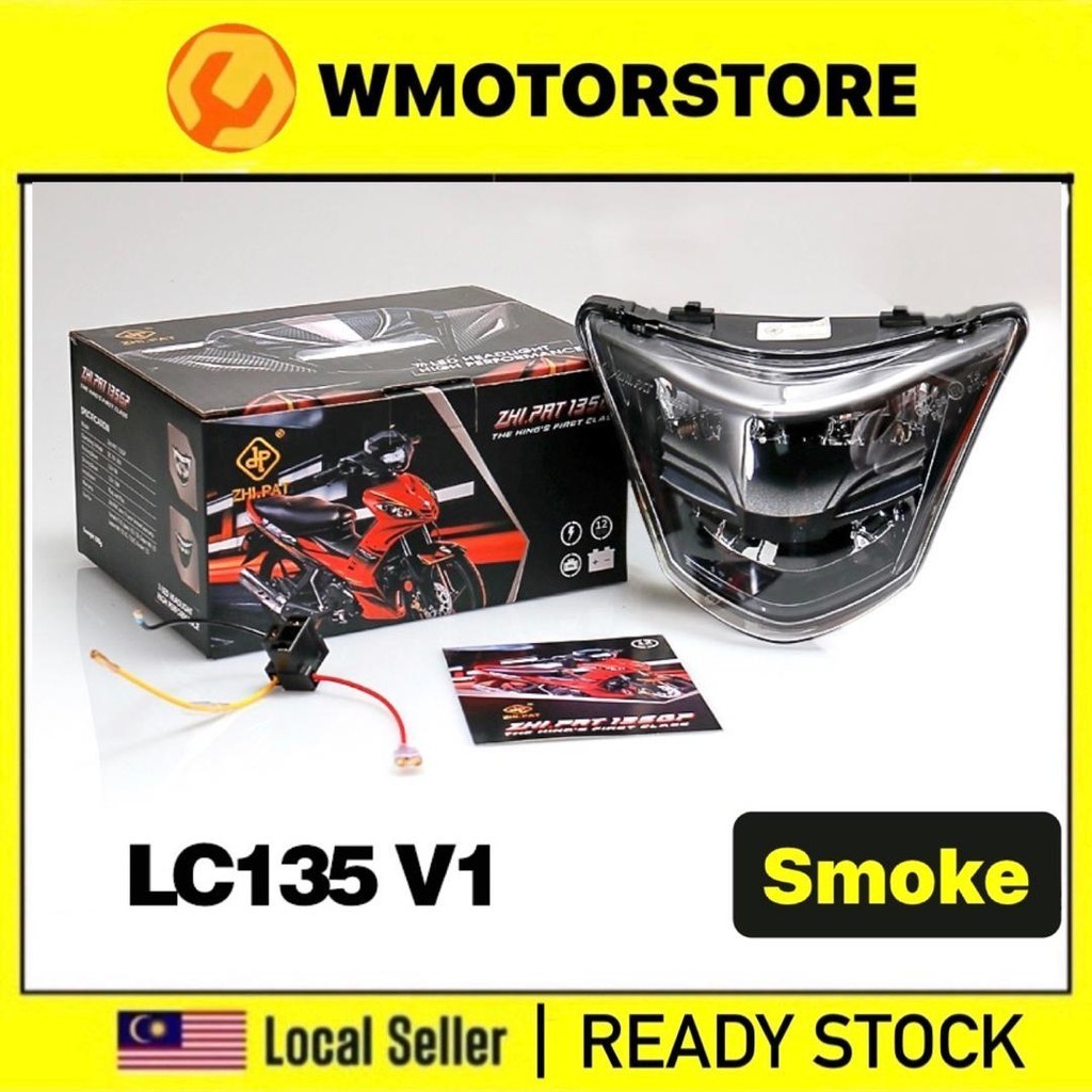 Yamaha LC135 LC V2 V3 V4 V5 V6 V7 Head Lamp LED Lampu Depan HeadLamp Terang Head Light LC 135 H4 ...