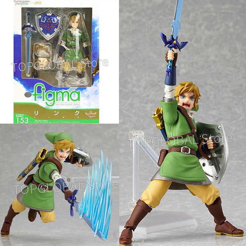 The Legend of Zelda Skyward Sword 14cm Link Action Figure Figma 153 ...