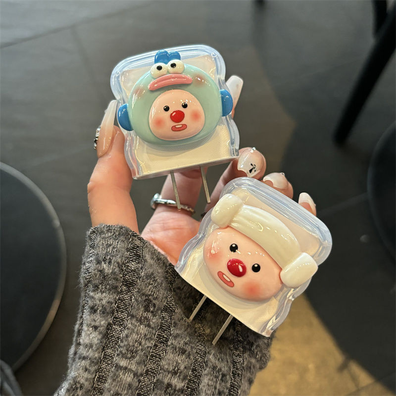 Charger Case for iPhone 18W/20W Cute Hangyodon Loopy Decor Wave Edge ...