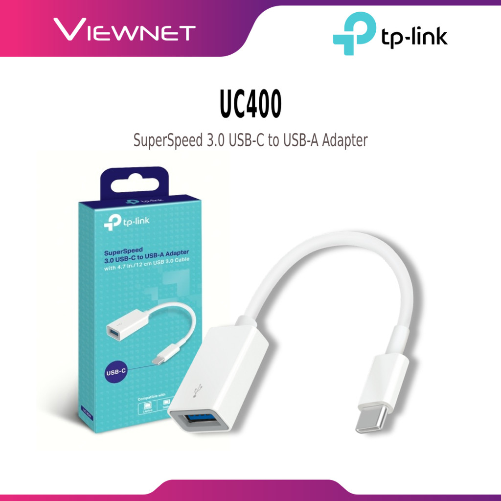 TP-LINK UC400 SUPERSPEED 3.0 USB-C TO USB-A ADAPTER CONVERTER OTG ...