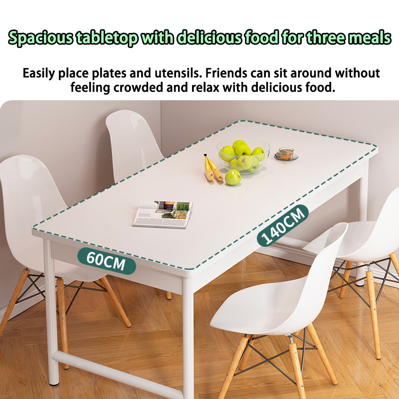 GDeal 120/140cm Rectangular Dining Table Home Living Rooms Space Saving ...