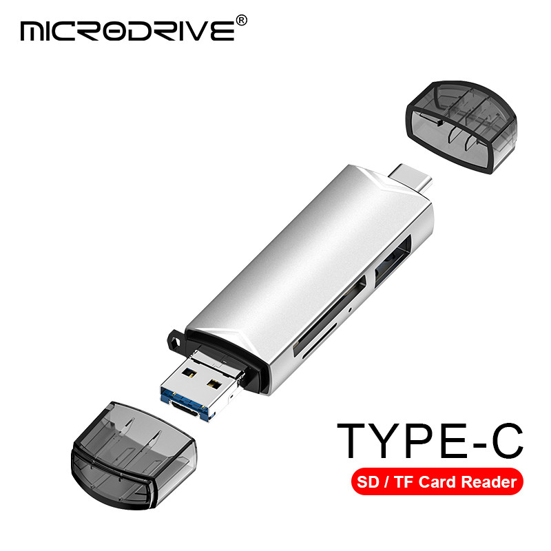 JEYI 6 In 1 Multifunction Usb 3.0 Card Reader U Disk Type C/Micro Usb ...