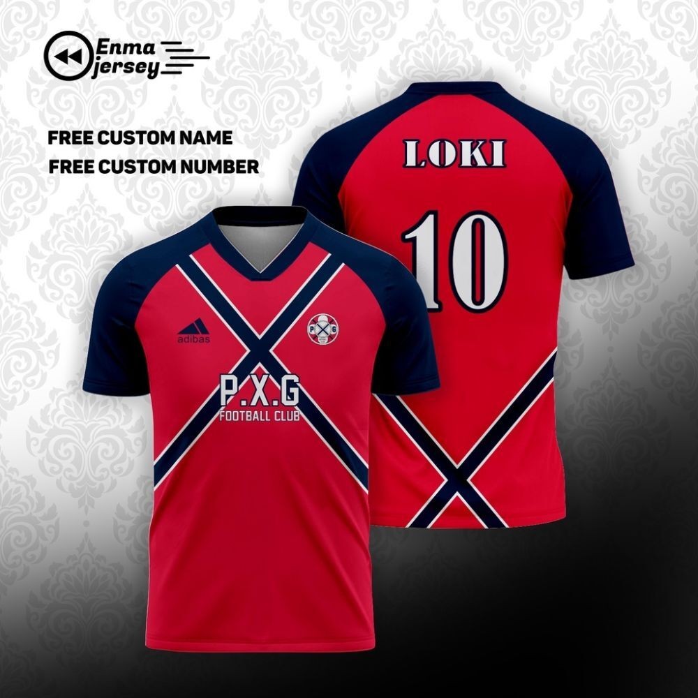 Blue Lock P.X.G Club Loki The God Sprinter Short Sleeve Jersey Blue ...