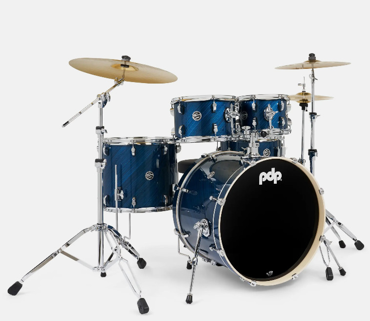 PDP Mainstage 5pc Acoustic Drum Set with 700 Series Hardware, Throne ...