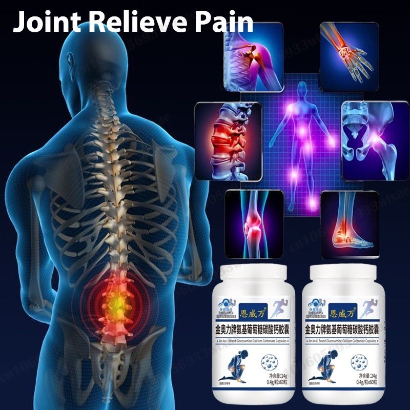 Joint Pain Relieve Pill Glucosamine Calcium Carbonate Capsule Increases ...