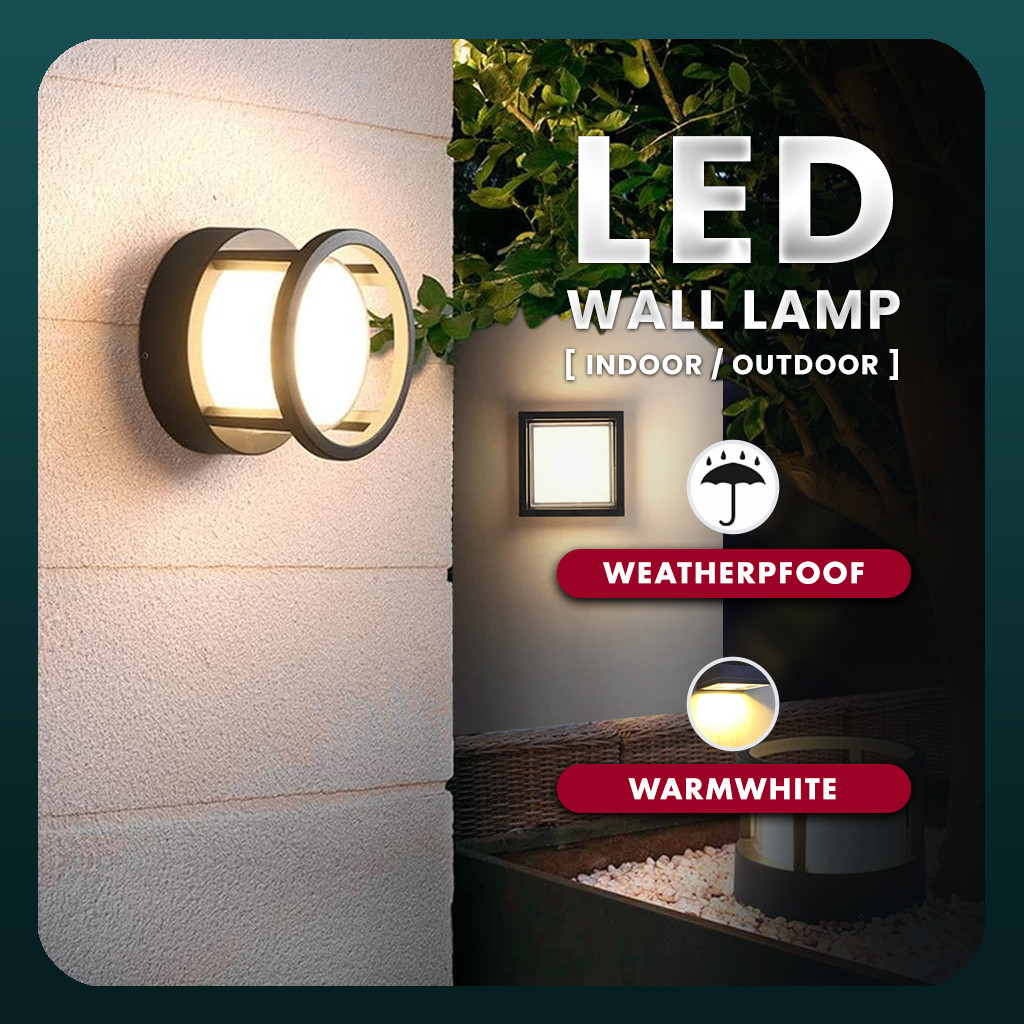 Lampu Dinding Moden LED Outdoor Indoor Lighting Waterproof LED Wall ...
