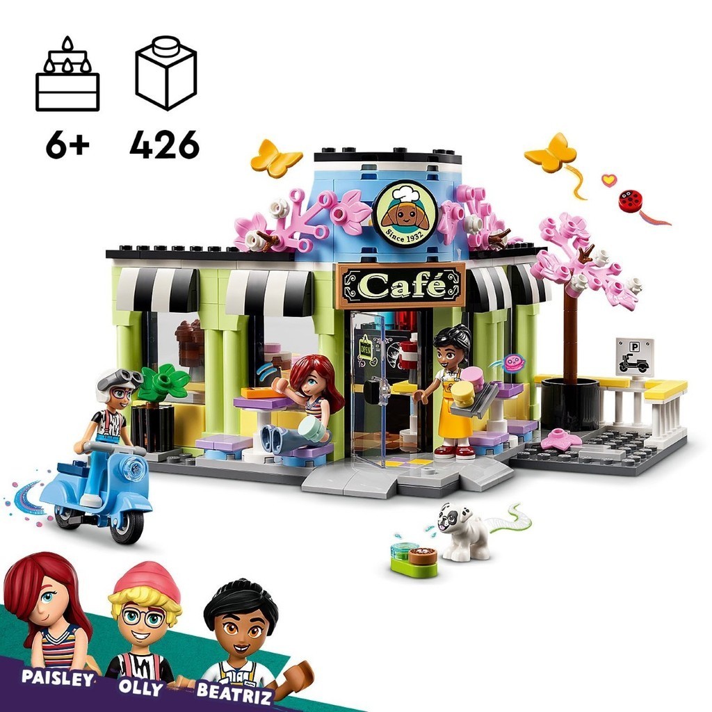 LEGO 42618 Friends Heartlake City Cafe Building Toy Set (426 Pieces ...