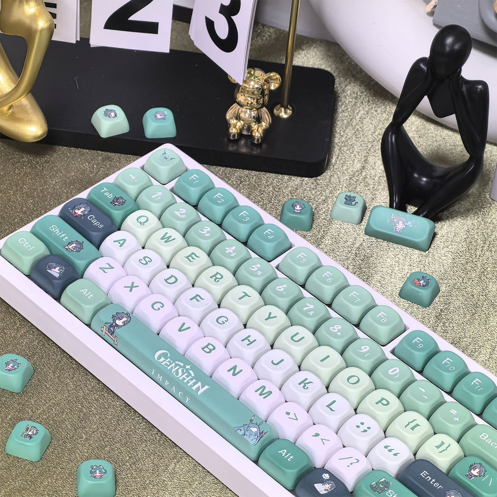 Genshin Impact Xiao Meow Original Keycap MOA Profile Five-side ...