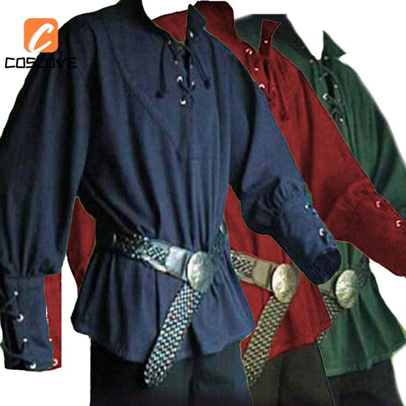 Medieval Renaissance Knight Style Top Cosplay Clothing Suit for Man ...