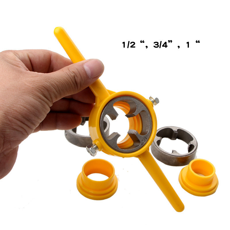 6pcs PVC/NPT Thread Maker Tools Kit 60° Taper Pipe Threader 1/2 Inch 3/ ...