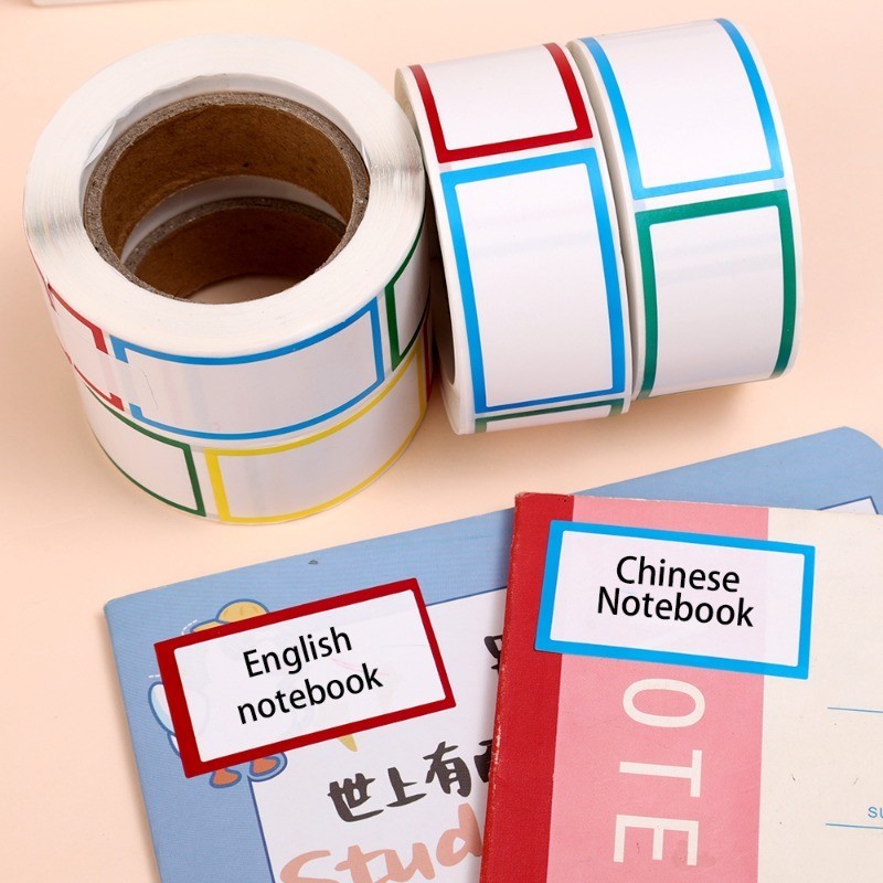 250Pcs/Roll Colorful Blank Handwritten Label Stickers - Multipurpose ...
