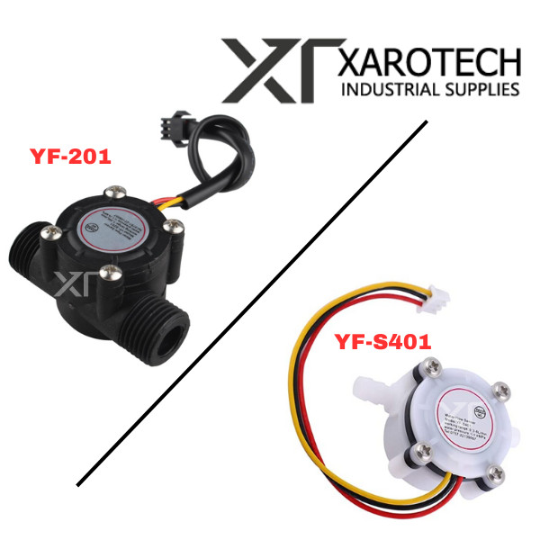 YF-S201/YF-S401 Water Flow Sensor(Pipe G1/2 G1/2 Inch) Input 5~24V,(L/min=Freq/7.5) Fluid Hall ...
