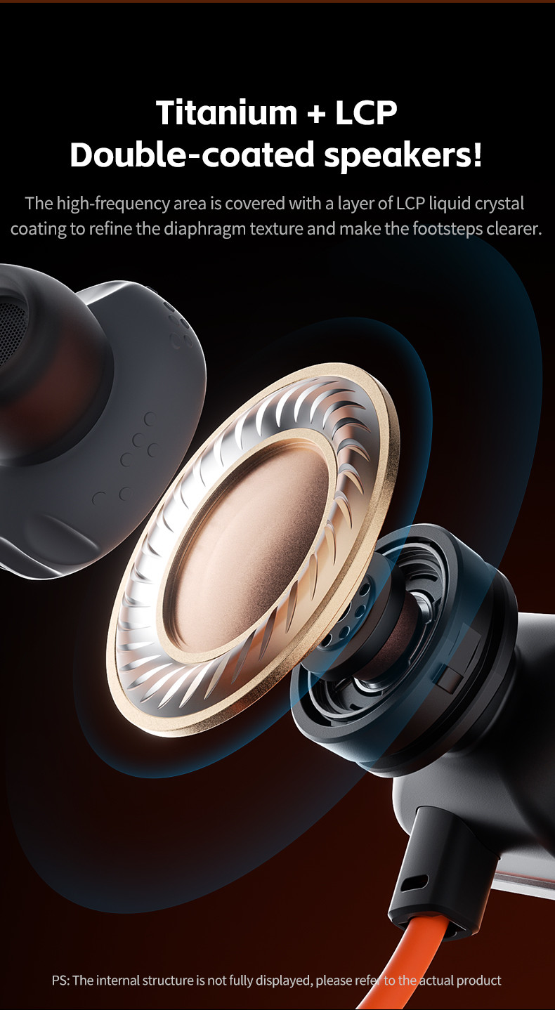 Original PLEXTONE M416 Gaming Earphone Type-C Earbuds 3.5mm Earphone ...