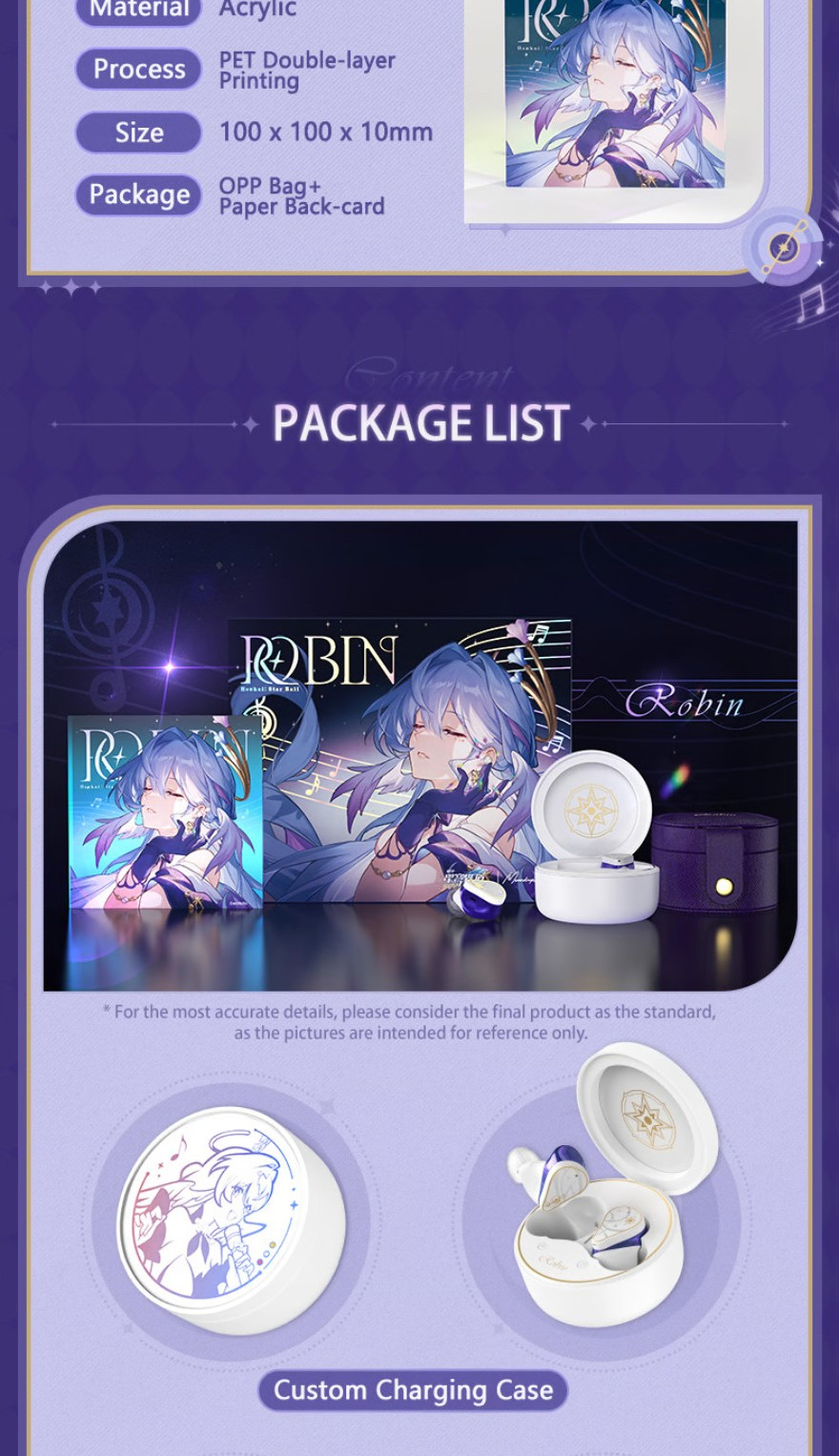 Moondrop x Honkai: Star Rail Robin, True Wireless Earbuds: Dual Drivers ...