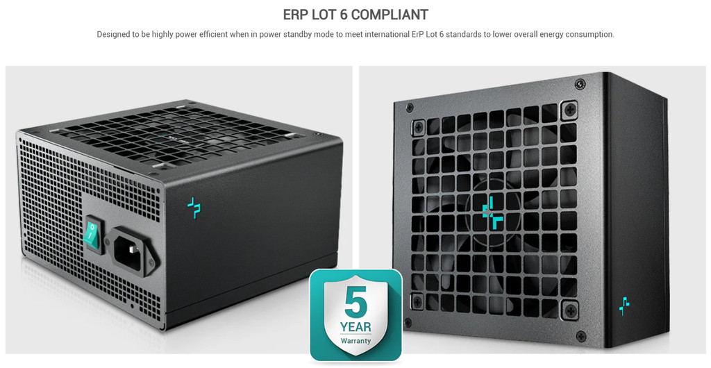 DEEPCOOL PK650D 80 PLUS BRONZE 650 WATTS POWER SUPPLY NON-MODULAR (5 ...