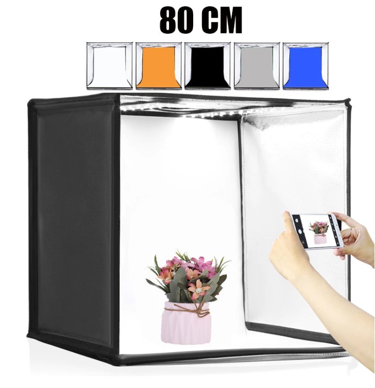 80cm Portable Photo Studio Folding Photo Box Led Soft Box Picture ...