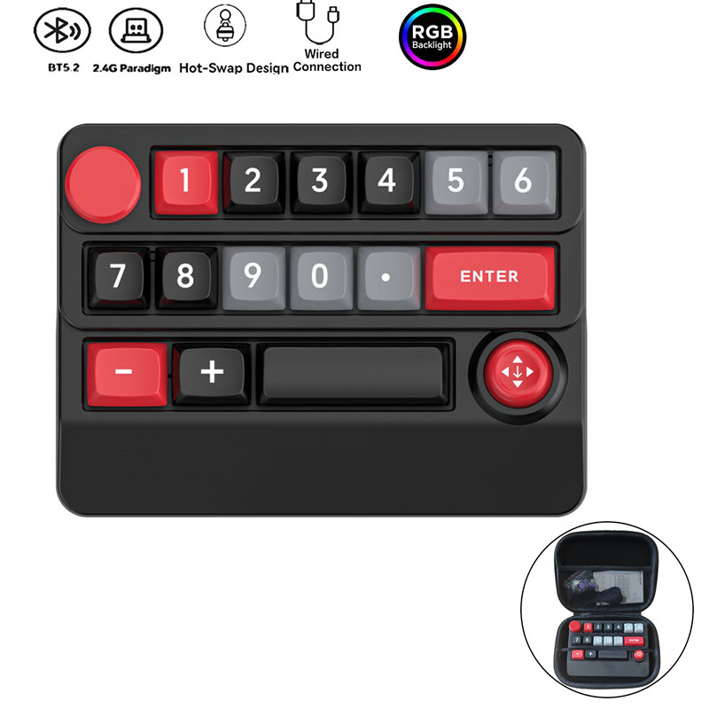 JOMAA Bluetooth Wireless Mechanical Keyboard Joystick RGB Backlit Hot ...