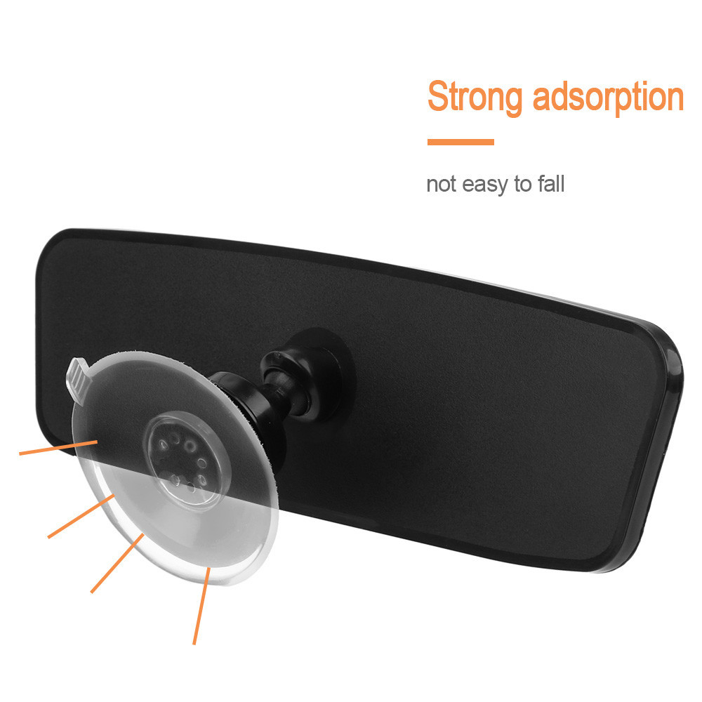Rotates Adjustable Suction Cup Car Rear Mirror Wide-angle Rearview ...