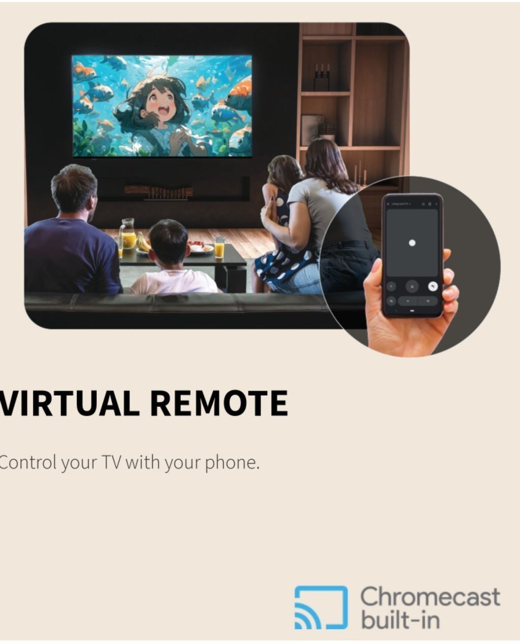 Sharp 50" 4K UHD 4TC50FJ1X Google TV YouTube Netflix Google Assistant ...