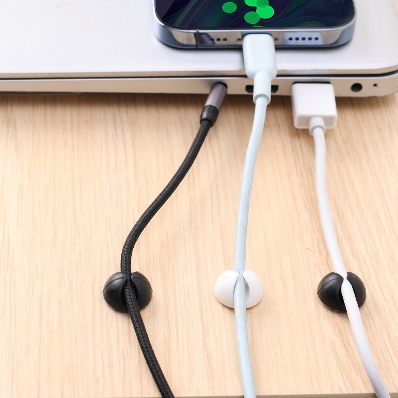 Magnetic Data Cable Clips - Adjustable Stable Cord Holder - Under Desk ...