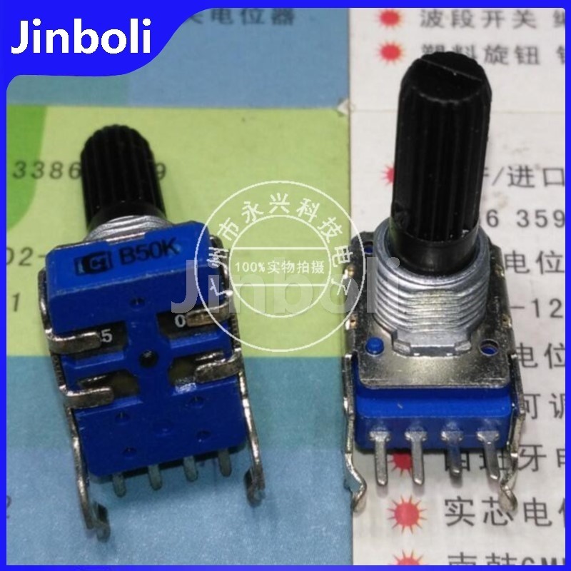 2PCS RK11 Type B50K Ohm With Midpoint Single Vertical 4 Pin B503 Flower ...