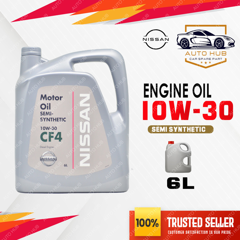 Nissan Engine Oil Diesel Motor 10w30 Minyak Hitam Kereta Navara 4x4 ...