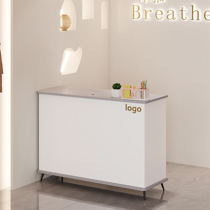 Simple Cashier With Wheels Modern Small Bar Clothing Store Counter ...