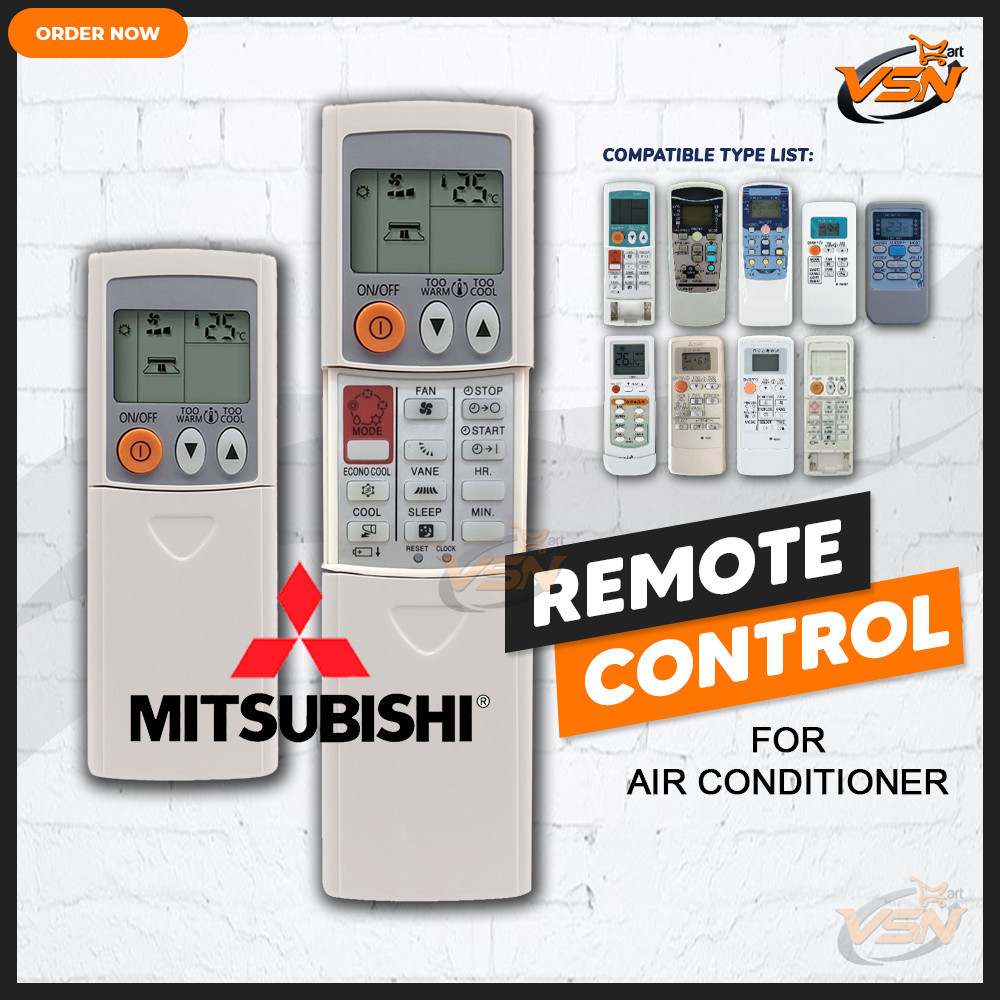 Mitsubishi Air Conditioner Remote Control Replacement For KM15D KD06ES KM07ES KM06ES KM09G KM05E ...
