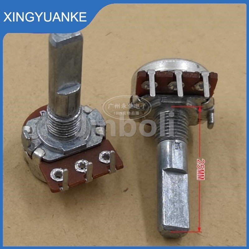 2PCS 148 16 Type Single Potentiometer 3Pins B5K Audio Volume Amplifier ...