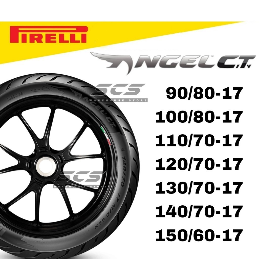 PIRELLI ANGEL CITY CT Tubeless Tyre Tire Tayar Motor Z250 R25 MT25 ...
