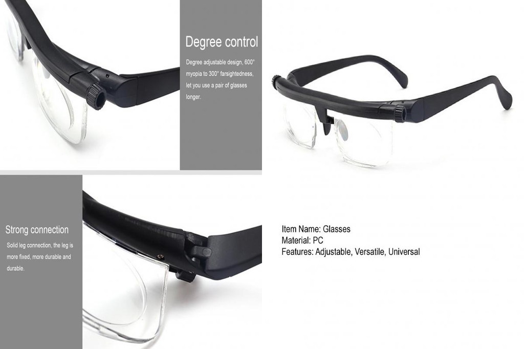 SDRU High-quality Adjustable Glasses Seniors' Adjustable Focus Glasses ...