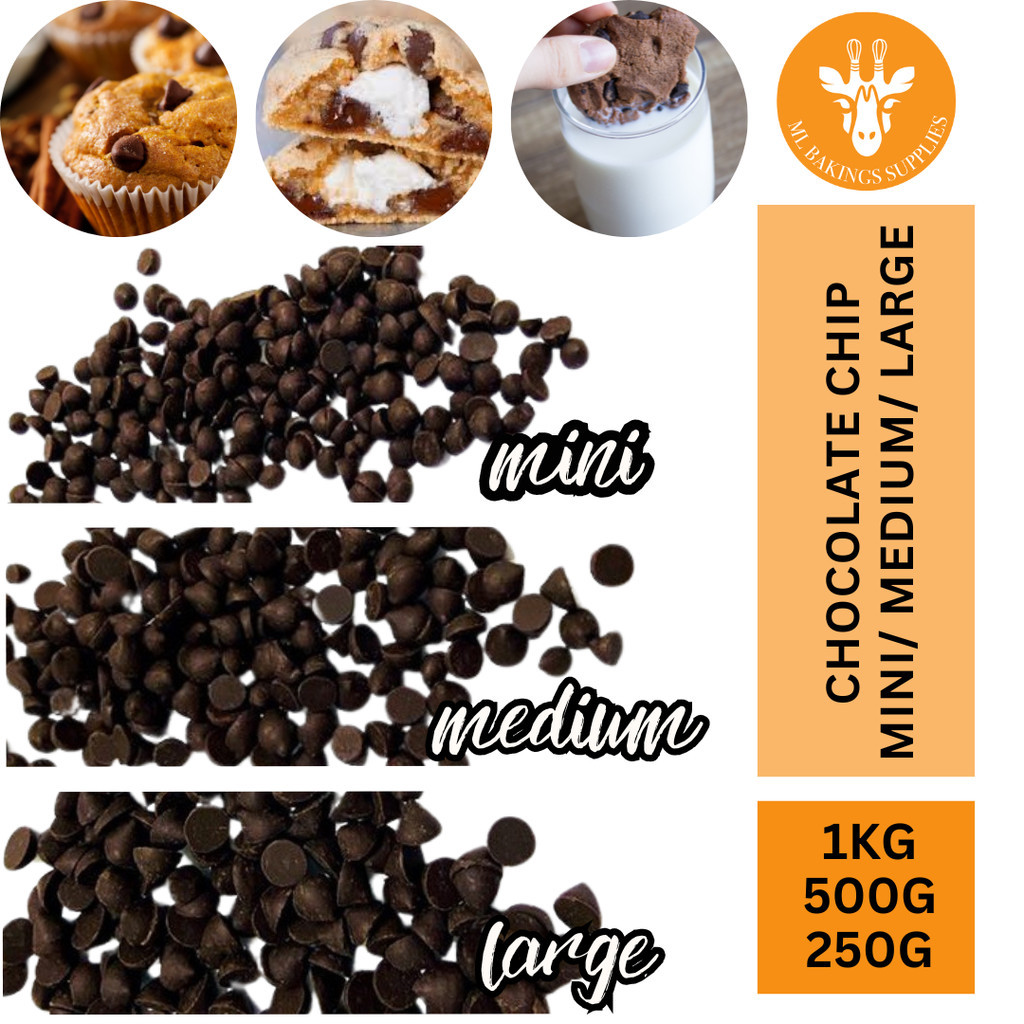 [READY STOCK] REPACKED Premium COLATTA Baking Chocolate Chip (Large ...