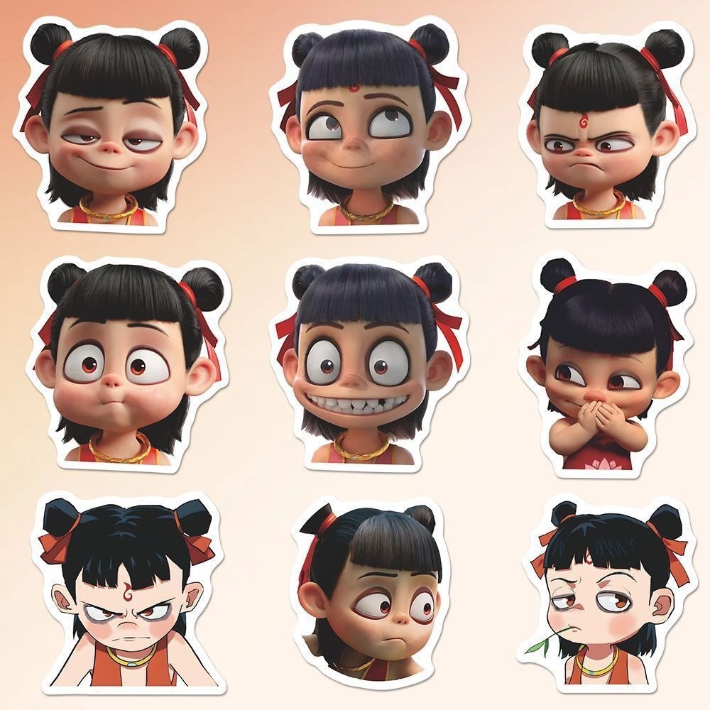 Ne Zha 2 Stickers 102 Sheets Nezha Emoticon Pack Stickers Cute Cartoon ...