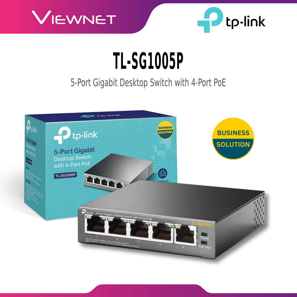 TP-LINK TL-SG1005P 5-PORT / TL-SG1008P 8-PORT GIGABIT DESKTOP POE SWITCH WITH 4-PORT, TRANSFER ...