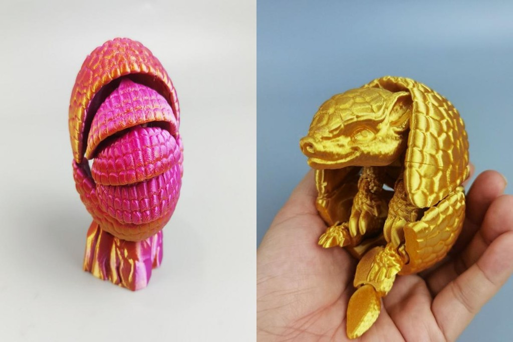 Colorful Pangolin Figurine Pangolin Collectible Toy Adorable 3d Printed ...