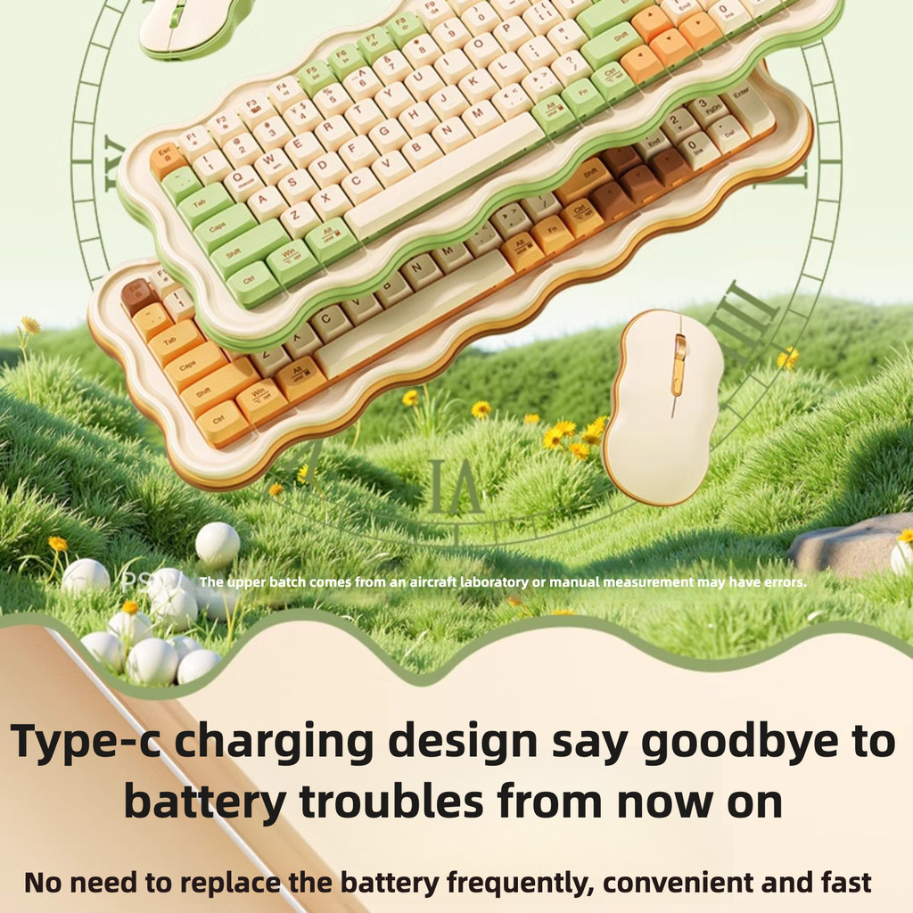 BOW 2.4g Wireless Rechargeable Keyboard and Mouse Set Rechargeable ...