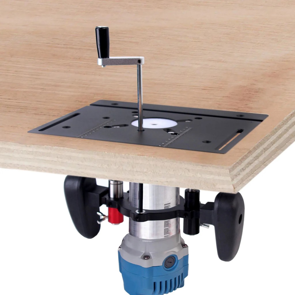 Aluminium Router Table Insert Plate Router Lift for 65mm Diameter ...